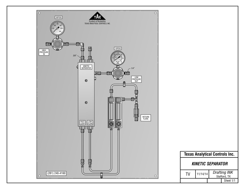 Kinetic Separator Large - Texas Analytical Controls